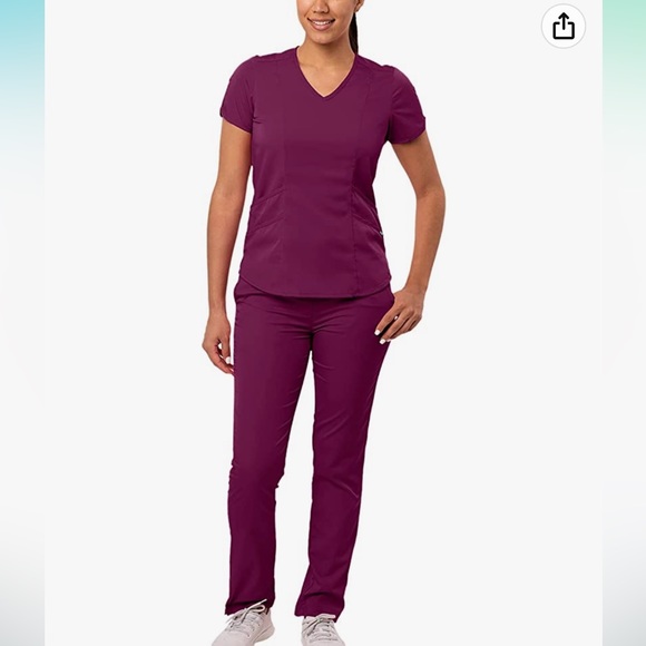 ADAR | Tops | Adar Pro Core Classic Scrub Set For Women Scrub Top ...